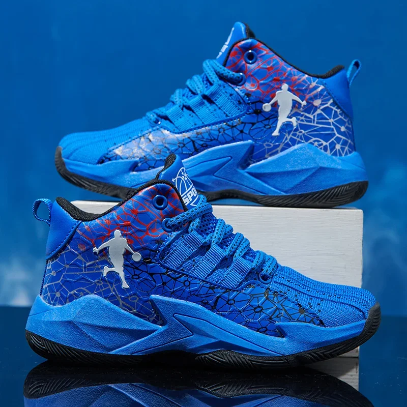 Boy New Men Basketball Shoes Original Non-Slip Athletic Breathable ...