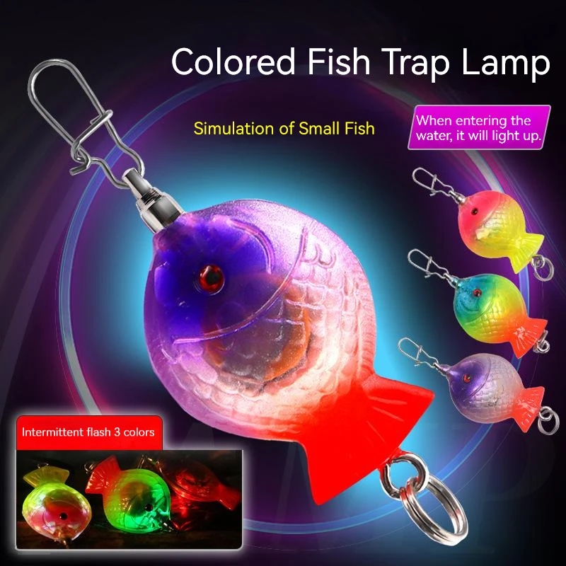 PRO BEROS 1Pcs LED Fishing Lights Color Fish Attraction Lamp Luminous ...