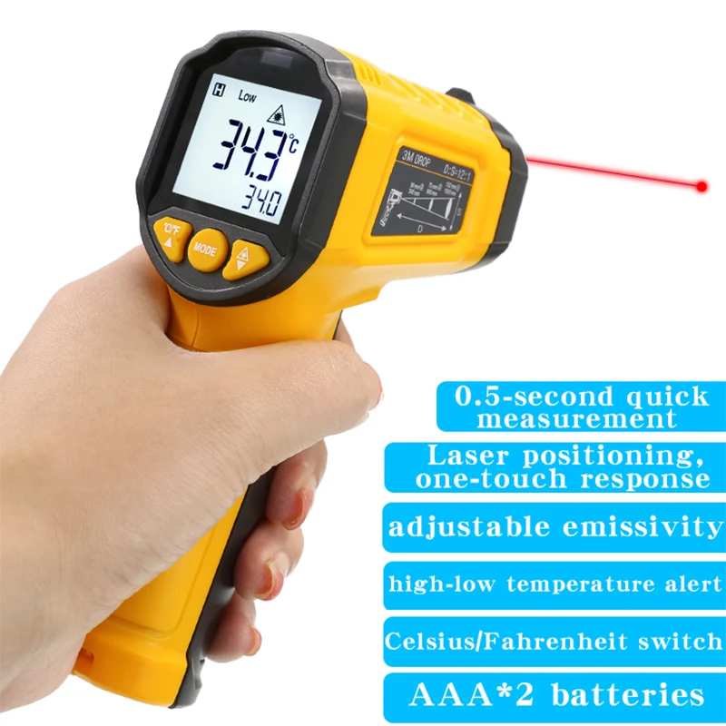 TS380-Infrared-Non-Contact-HYTAIS-Thermometer-Handheld-Industrial-High-Precision-Electronic ...