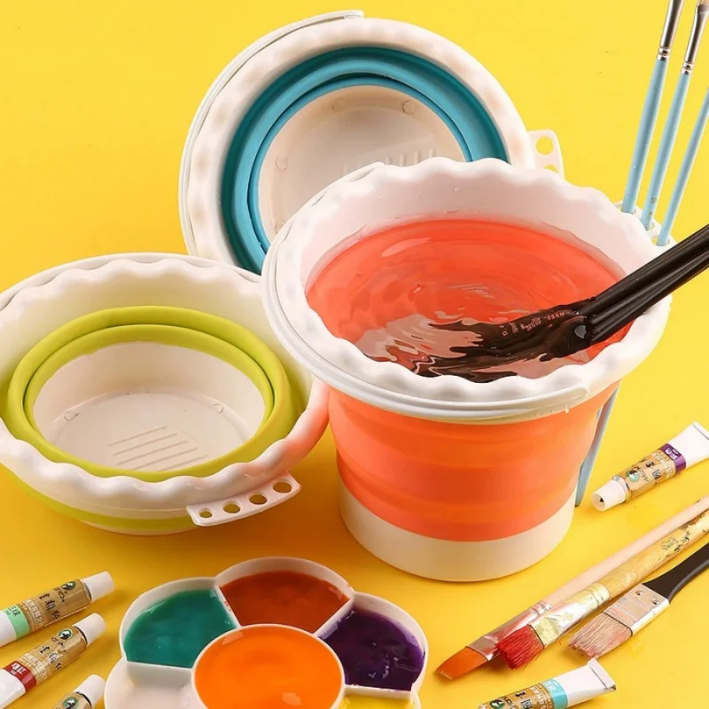 1One Collapsible Bucket Portable Retractable Bucket Painting Sketch ...
