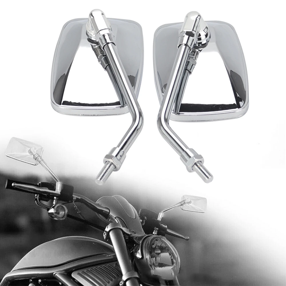 1Pair-Motorcycle-Rear-View-Mirrors-Universal-Adjustable-Chrome ...