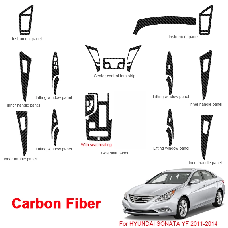 For-Hyundai-Sonata-YF-LF-2011-2017-Car-Interior-Sticker-Lifting-Window ...