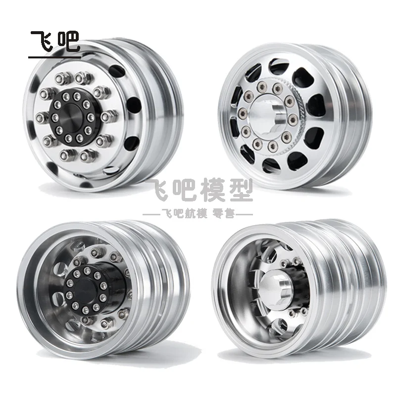 1pair-Metal-Wheel-Hub-Front-Wheel-Rear-Wheel-Pair-Assembly-for-1-14 ...