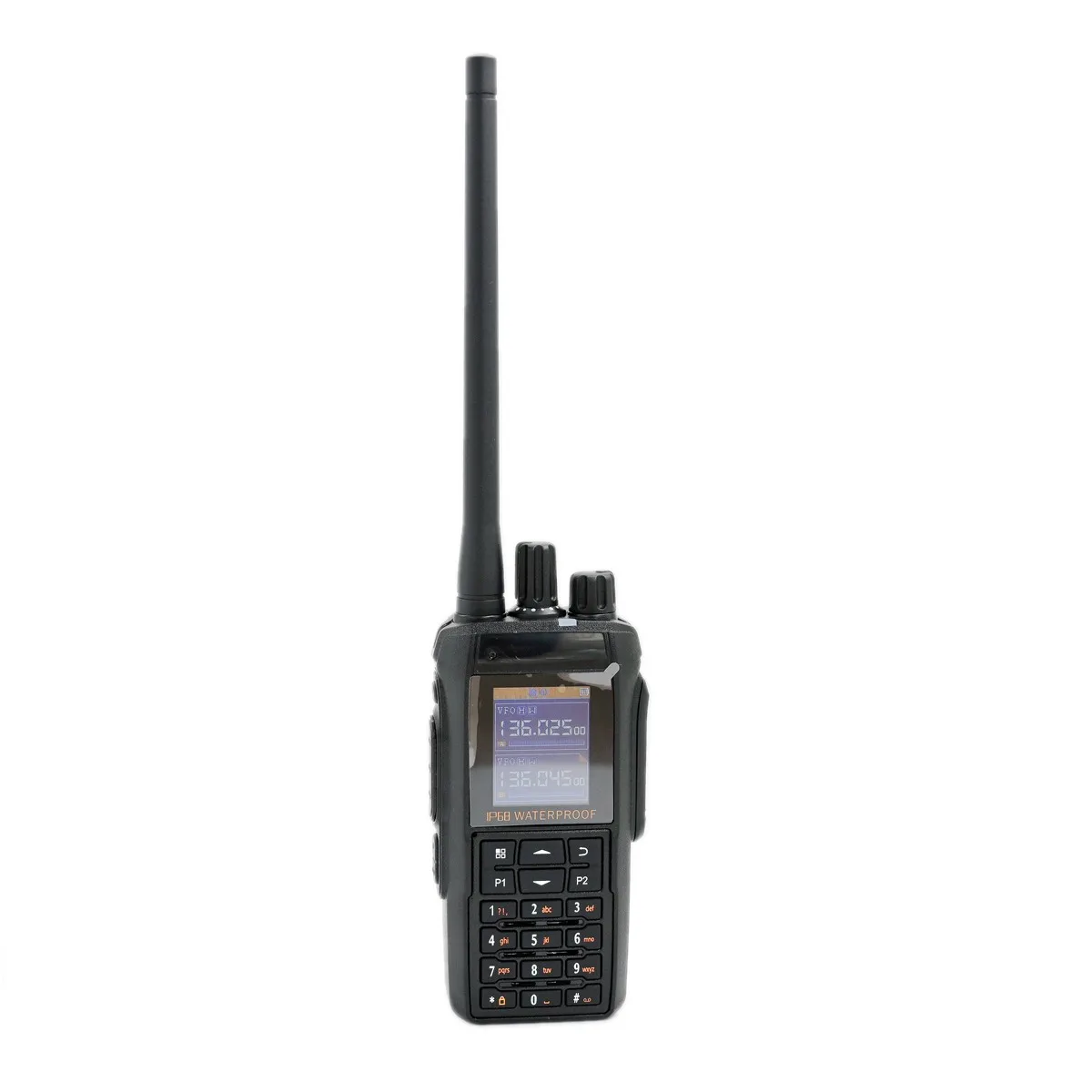 Handheld Two Way Radio 10W VOX VHF UHF Dual Bands Display Standby IP68 ...