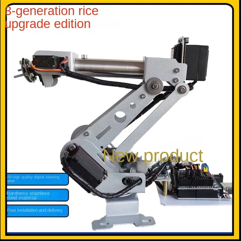 Modelo de brazo robótico mecánico 6 DOF, garra de acero inoxidable con ...