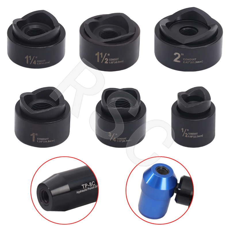 Hydraulic-Knockout-Punch-Dies-1-2-To-2-Conduit-Hole-Cutter-Die-KO-Tool ...