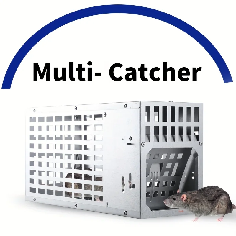 Multi-Catch-Rodent-Mouse-Trap-Rat-Trap-Cage-Pest-Control-All-Mice-and ...