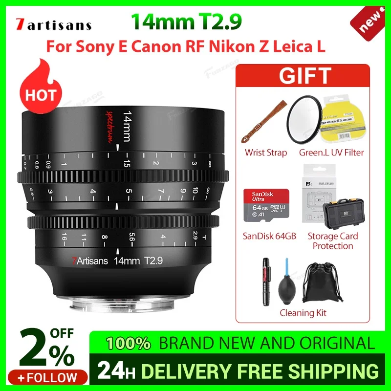 7artisans-14mm-T2-9-270-Wide-Angle-Full-Frame-Cinema-Spectrum-Lenses ...