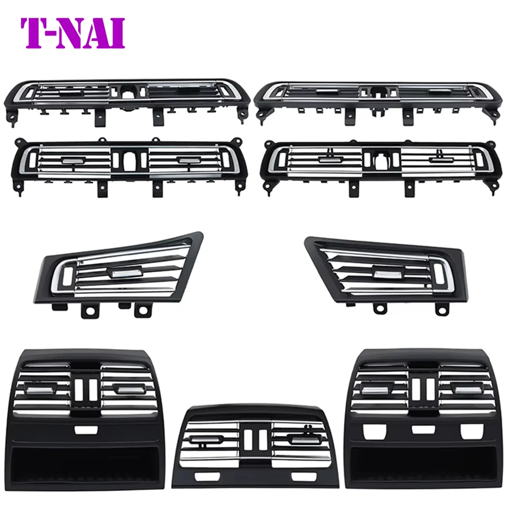 F01 F02 LHD Full Chrome Console Central Left Right Rear Fresh Air ...