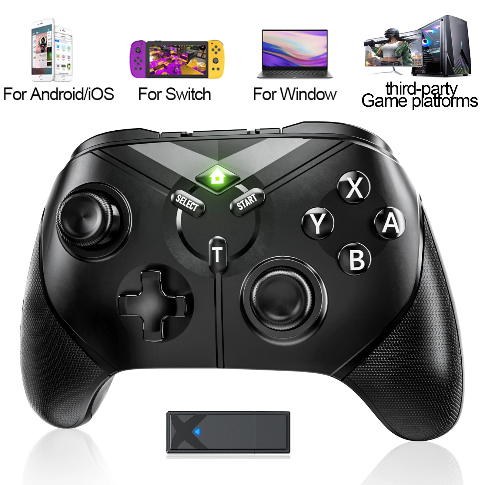 Manette-de-jeu-sans-fil-Bluetooth-pour-console-de-jeu-vid-o-mobile ...