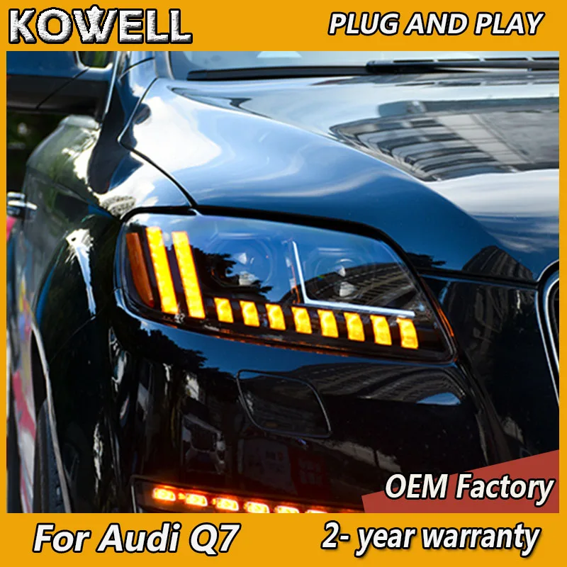 Car-Styling-for-Audi-Q7-Headlight-2006-2015-Q7-Head-Light-Front-Light ...