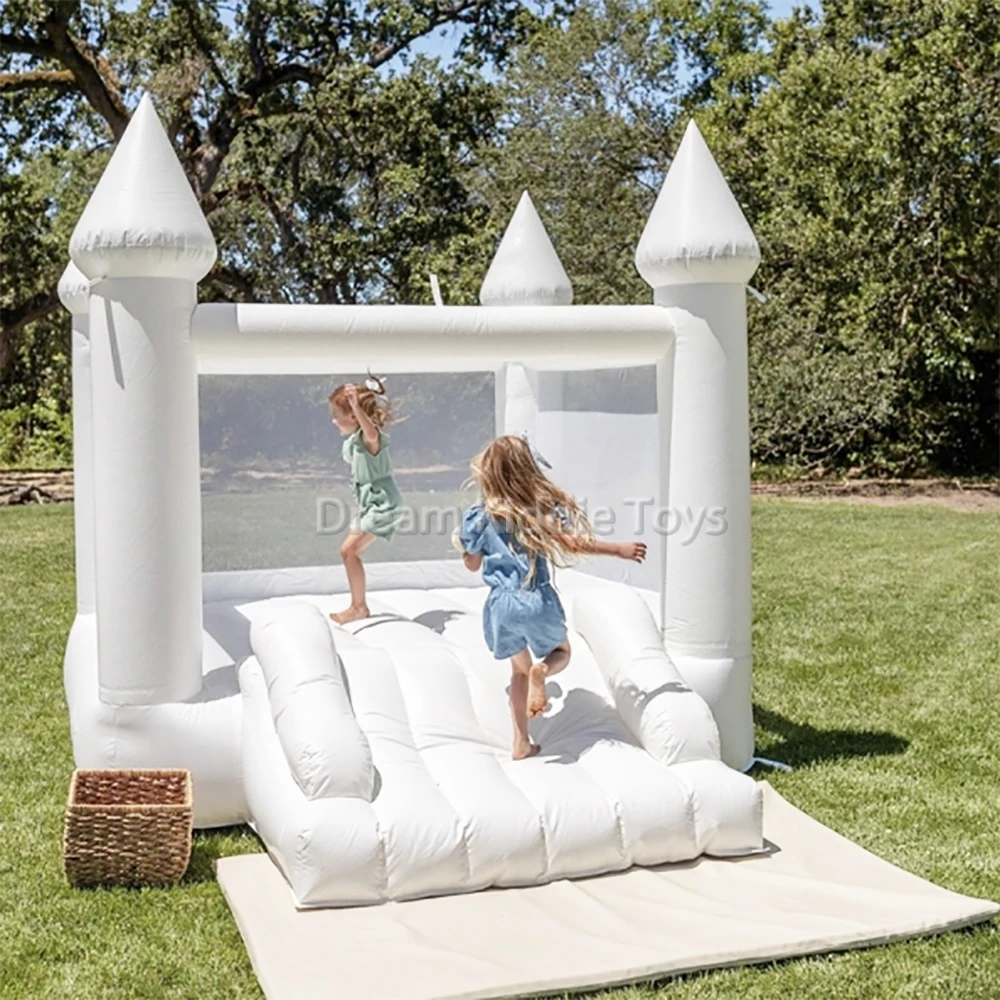10x8ft-White-Bounce-House-Indoor-Bounce-House-for-Kids-2-6-Outdoor ...