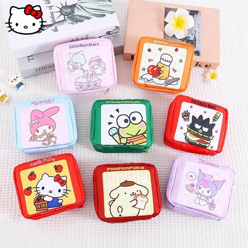 Kawaii Sanrio Hello Kitty Tampon çantası Kuromi benim melodi karikatür ...