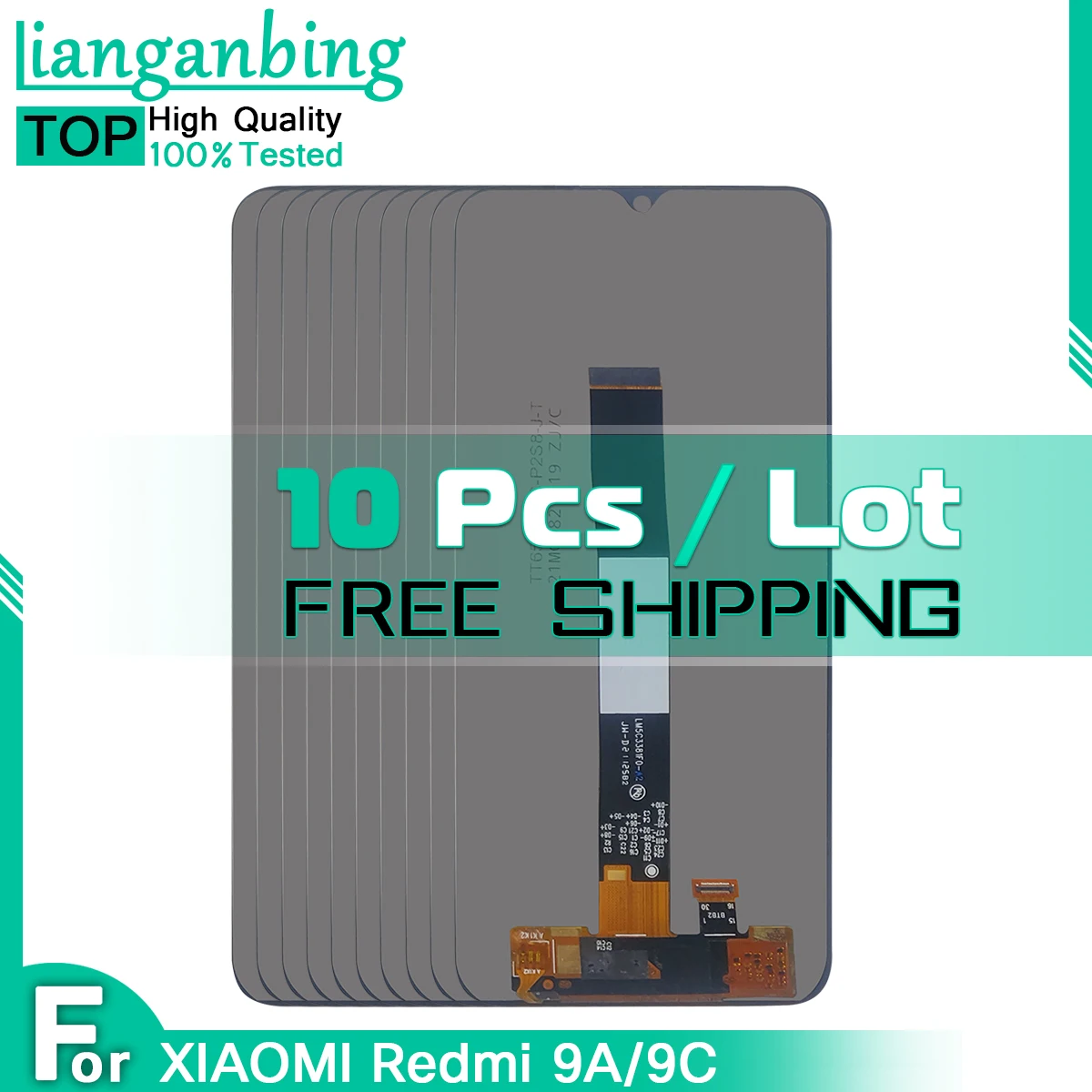 10pcs Original 6.53'' Lcd For Xiaomi Redmi 9a / Redmi 9c Lcd Display ...