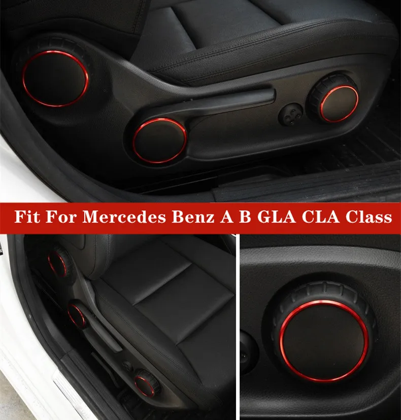 Car Seat Adjustment Switch Decoration Ring For Mercedes Benz A B GLA ...