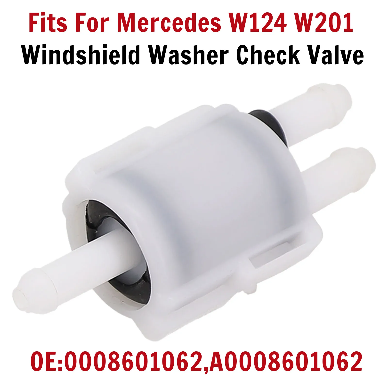 car Windshield Cleaning Spray Check Valve For Mercedes W124 W201 Plastic White Windshield Washer ...