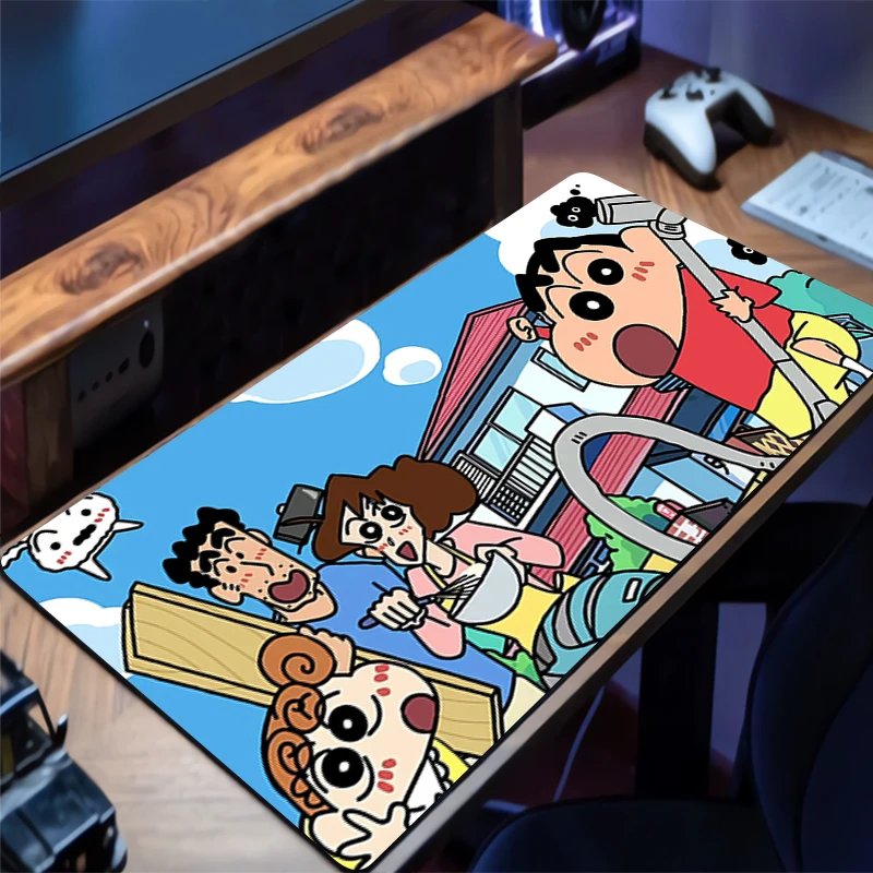 Mouse Pad C-crayon Shin-chan Desk Mat Anime Play Mat Gaming Mousepad ...