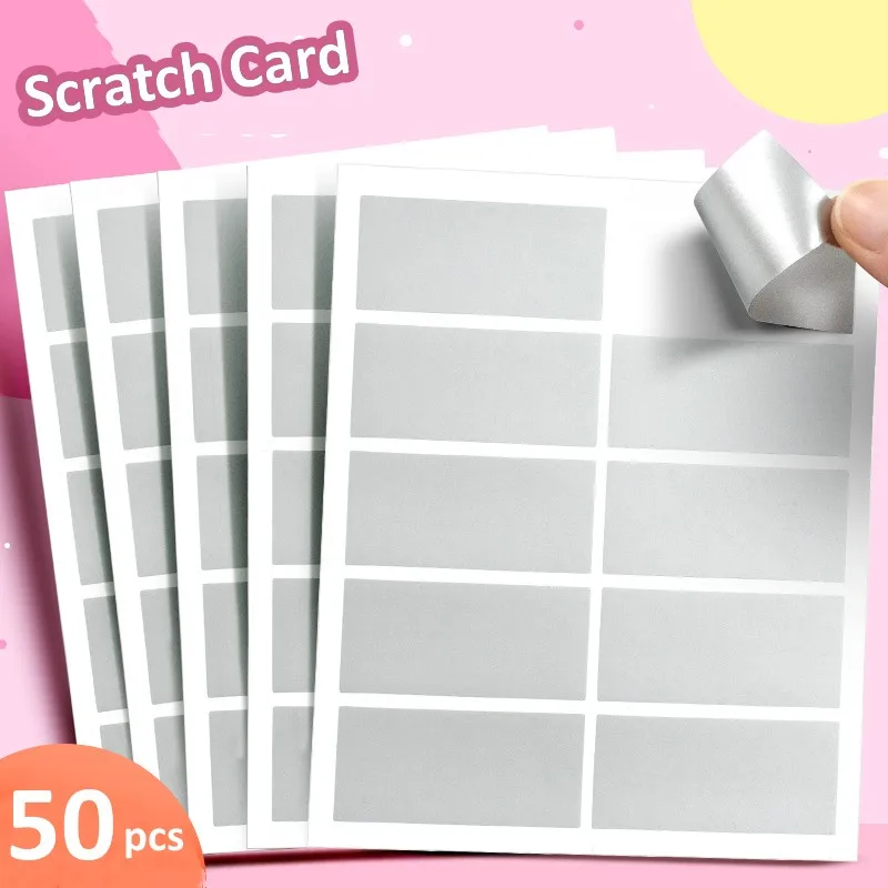 50pcs-Reward-Scratch-Card-Film-Coated-Stickers-Scratch-Off-Labels-Diy ...