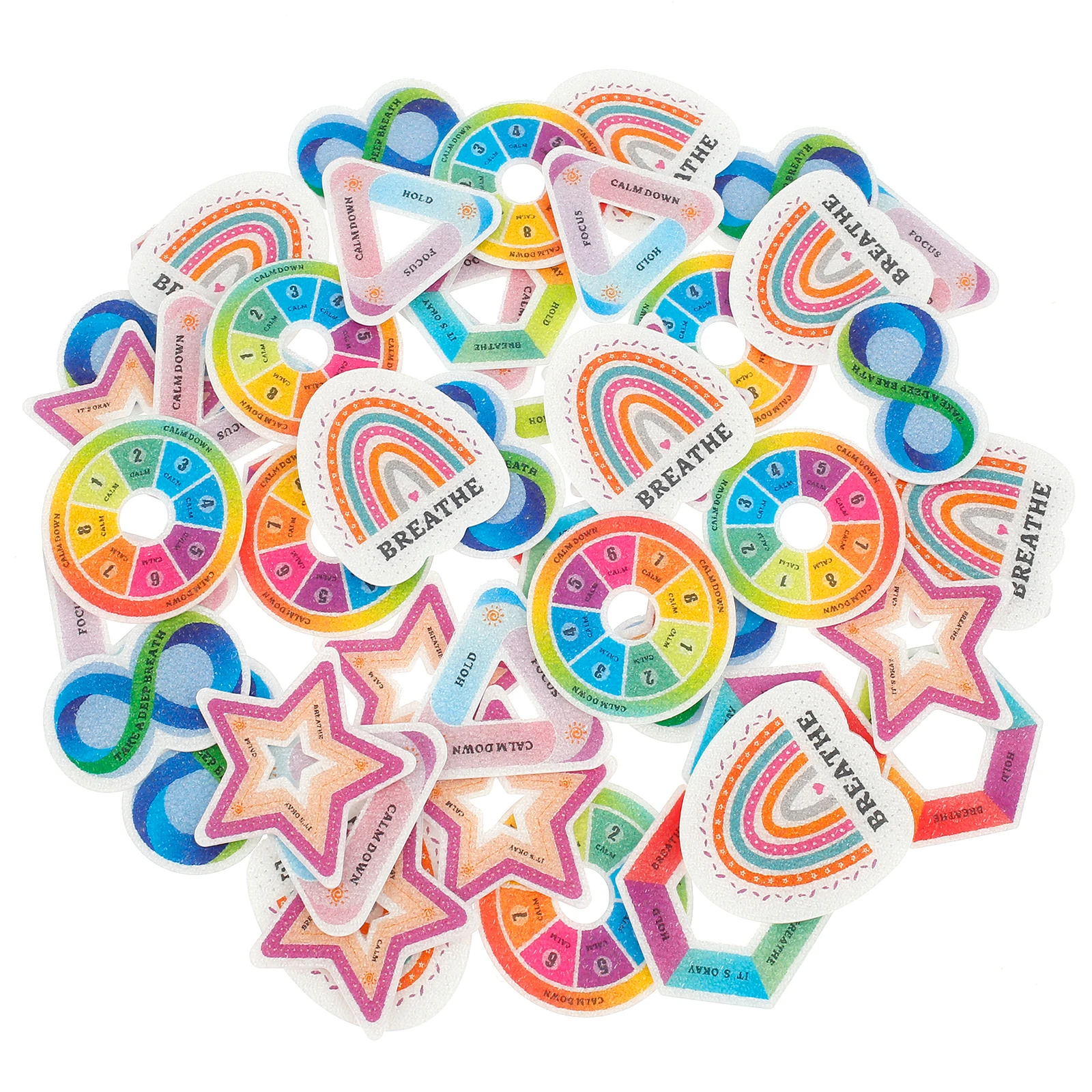 48-96Pcs-Reusable-Sensory-Funny-Calming-Stickers-Calm-Stickers-Set-6 ...