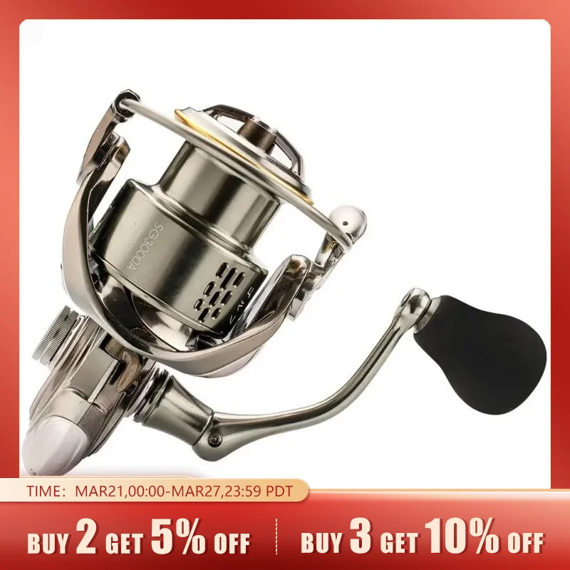 Johncoo Anti Corrosion Treatment Spinning Fishing Reel Carbon Washer Drag 10Bb Saltwater ...