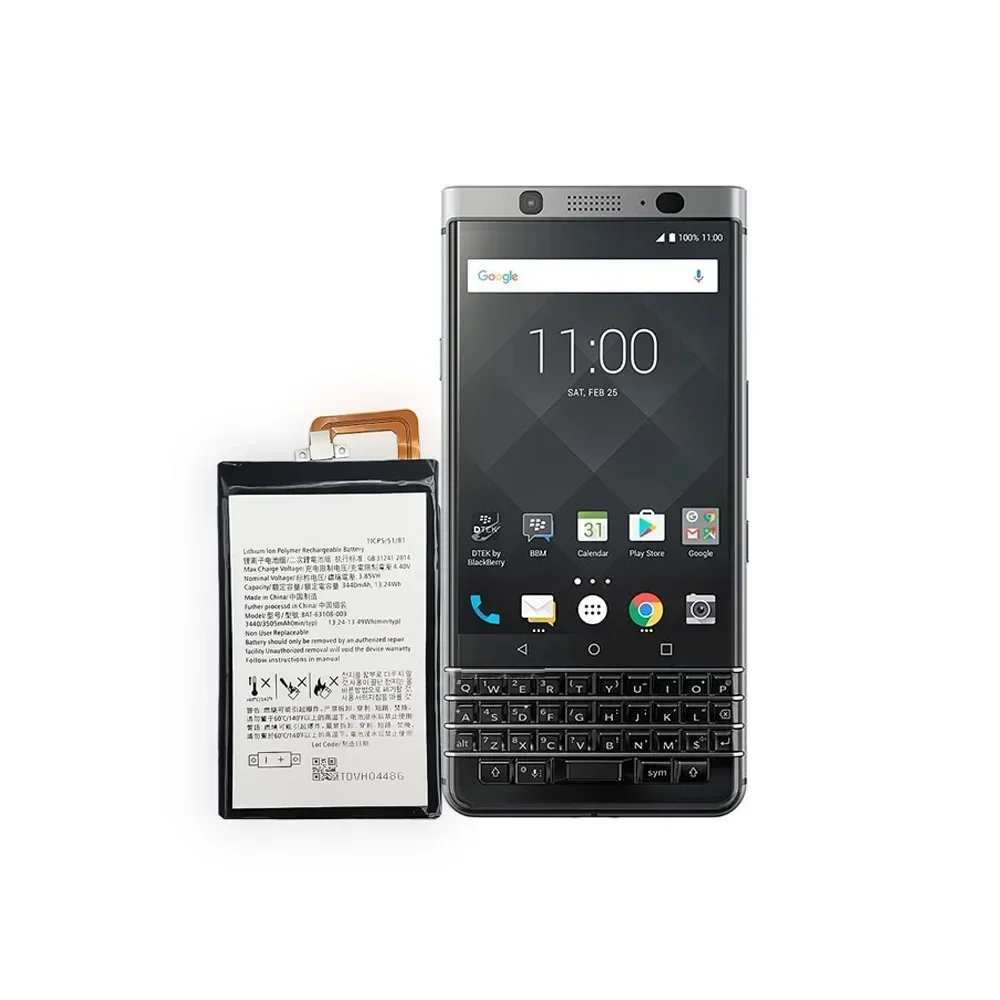 Mobile Phone Replacement Battery For BlackBerry KeyOne K1 Key1 BBB100-1 ...