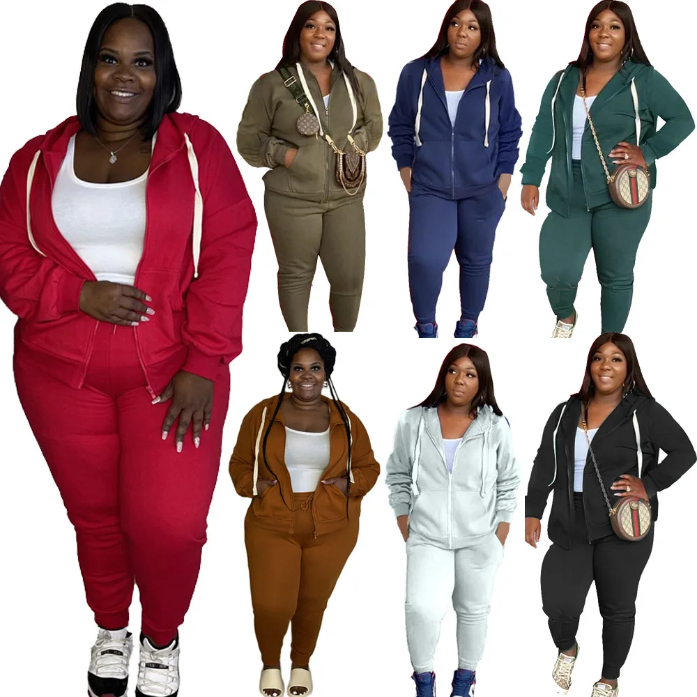 2022 Autumn European And American Plus Size Suit Fashion Casual Solid