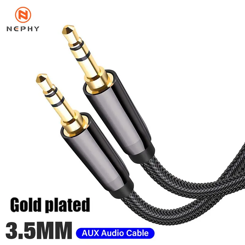 3.5mm Jack Audio Cable for Headphone Phone TV PC Male to Male Audio Aux ...
