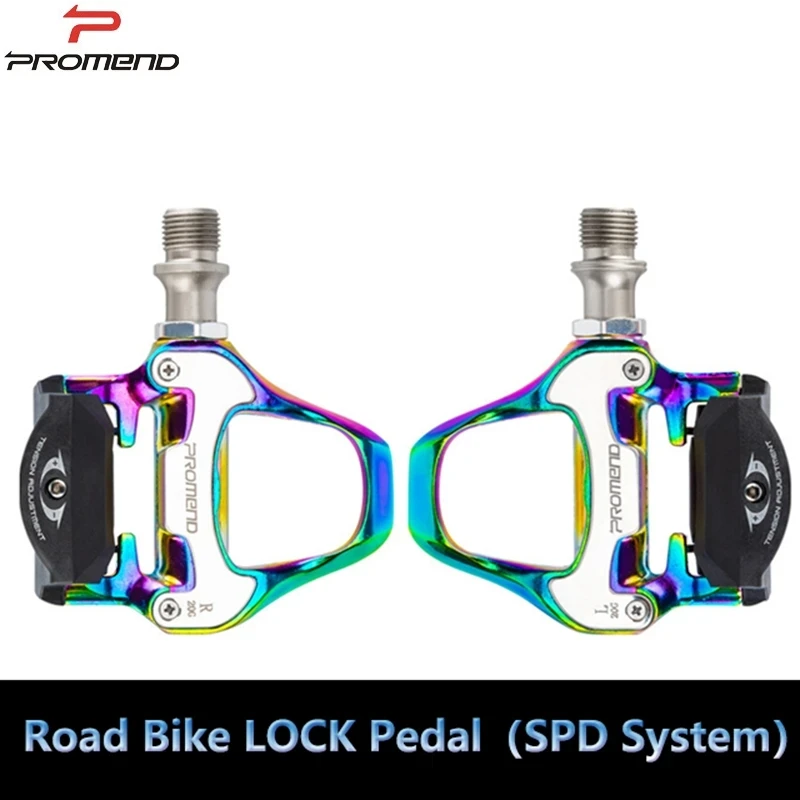 Promend-Bicycle-Self-Locking-pedal-Road-Bicycle-Colorful-Bicycle-Pedals ...