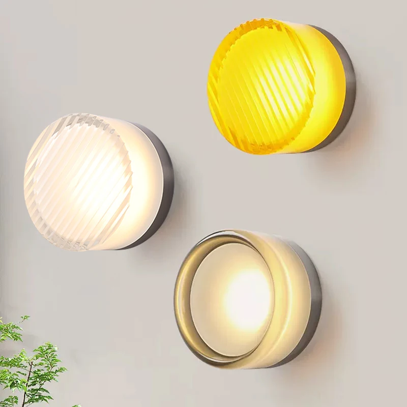 Modern-LED-Wall-Lamp-Amber-Jelly-Small-Wall-Sconces-Bedside-Room-Decor ...