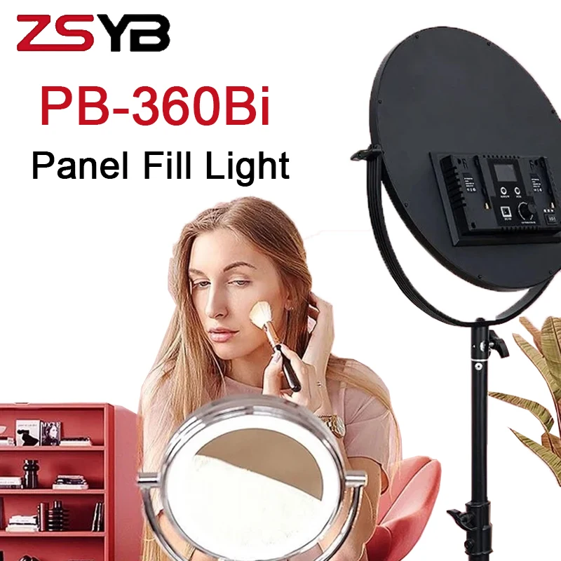 ZSYB-PB-360Bi-60W-LED-Glass-Panel-Light-Video-Light-with-Remote-Control ...