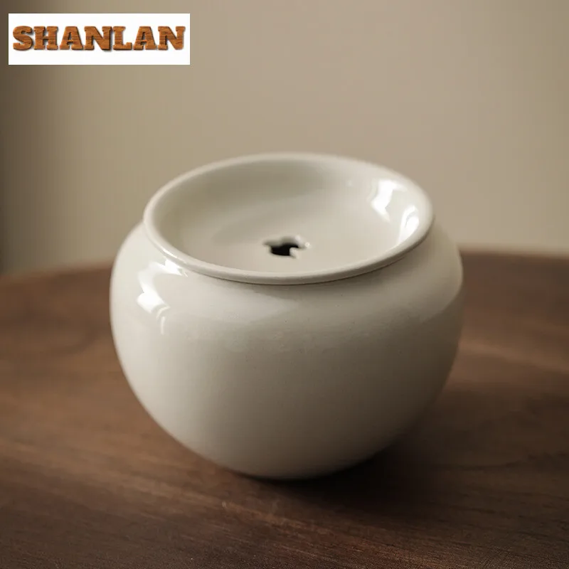 650ml Plant Ash Handmade Tea Washing Auspicious Clouds Water Storage ...