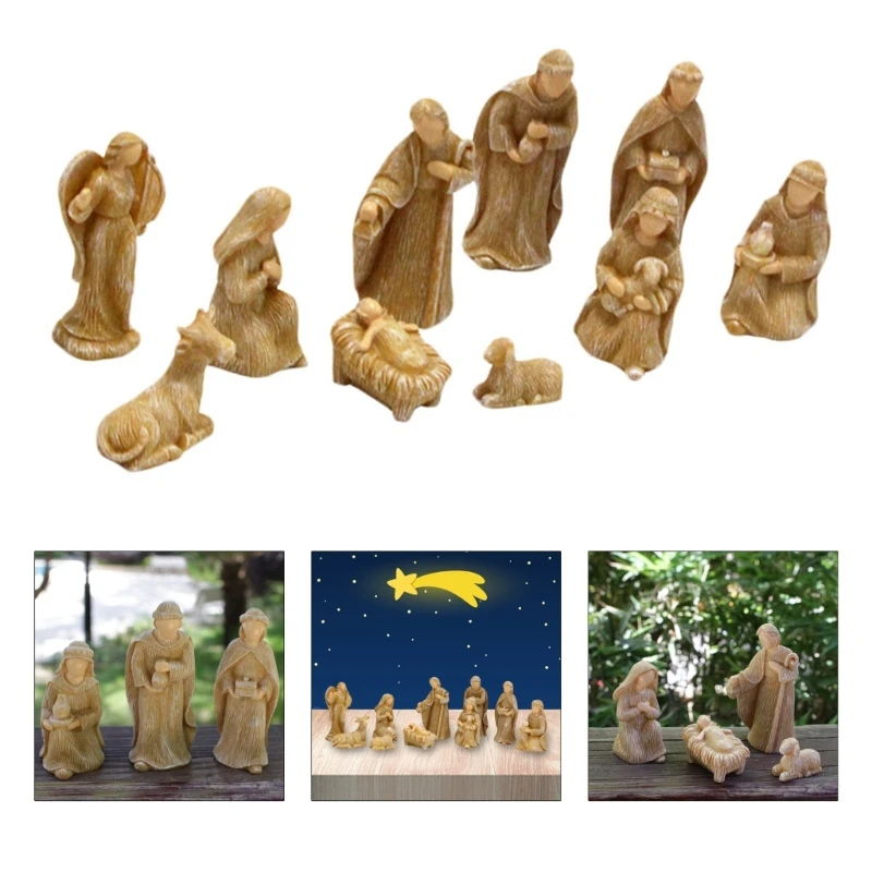 10Pcs-Christmas-Nativity-Set-Figures-Traditional-Christmas-Nativity ...
