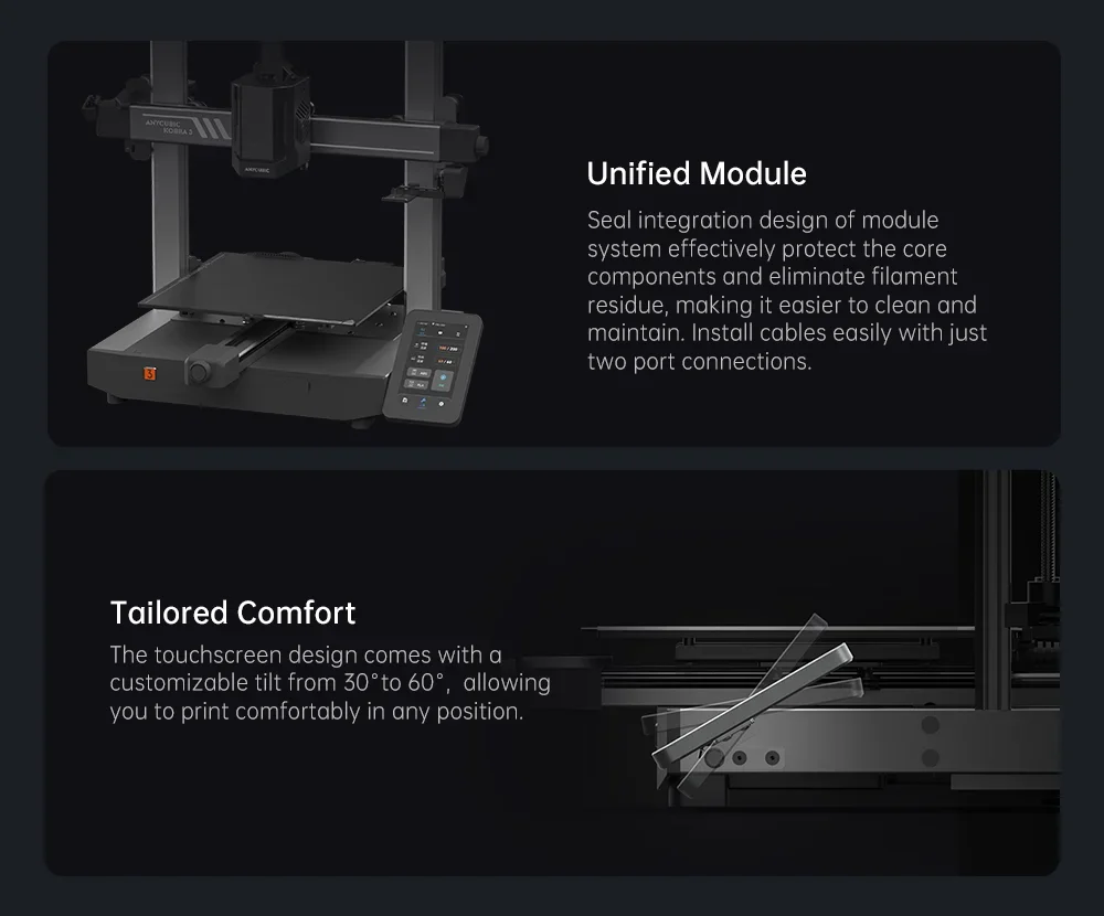 ANYCUBIC K3 комбинированный многоцветный FDM 3D-принтер 600 мм/с ...
