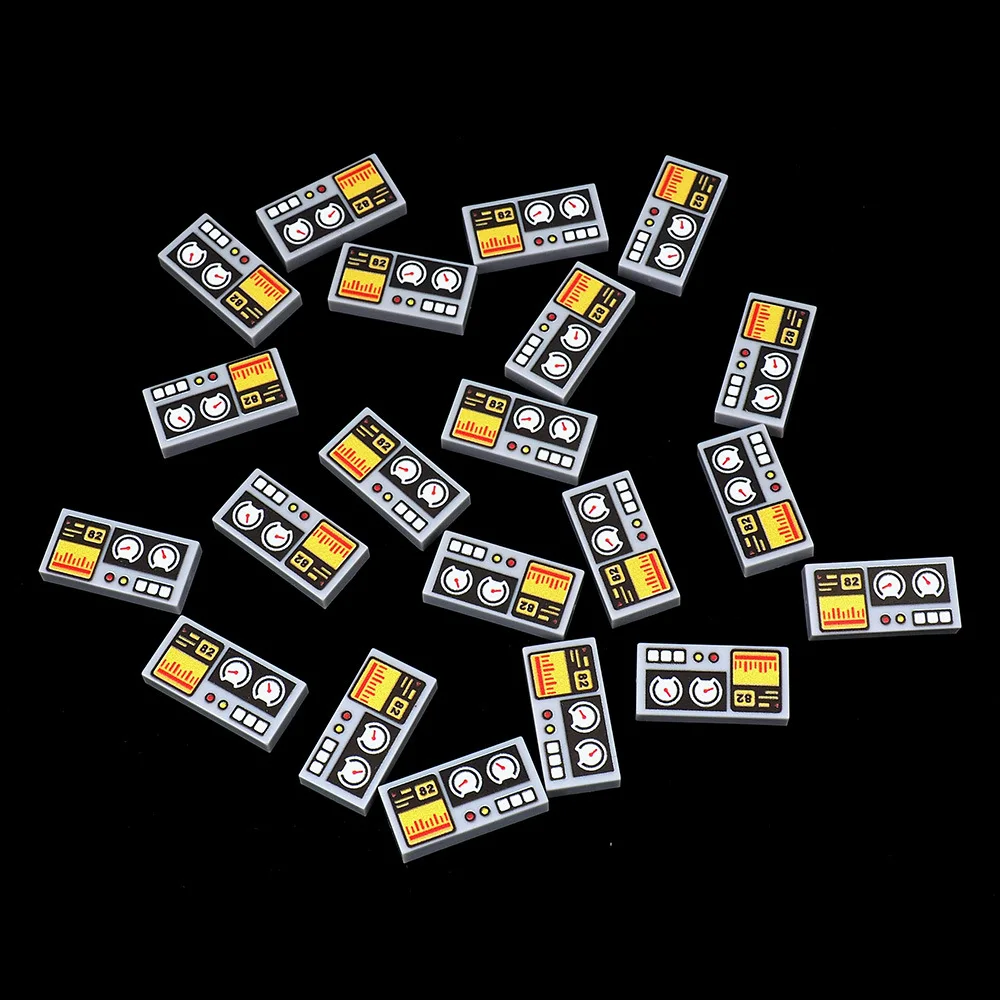 MOC-10PCS-Printed-3069-Machine-Pattern-Building-Blocks-Car-Instrument ...