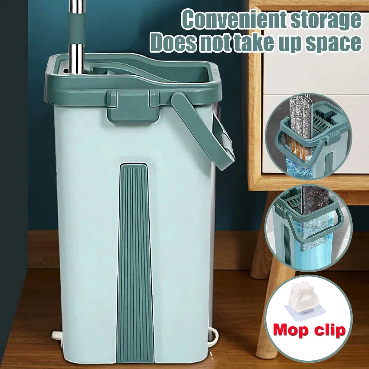 Auto-Squeeze-Mop-com-Bucket-Set-360-Rotating-Floor-Wash-Limpeza-Dom ...