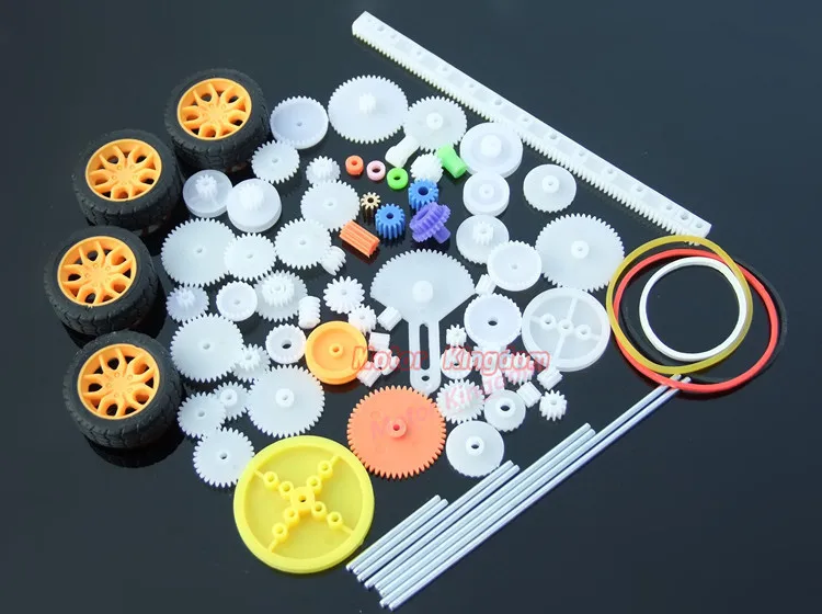 A Set of 78pcs Parts Plastic Gear Various Gear Axle Belt Bushings 4 ...