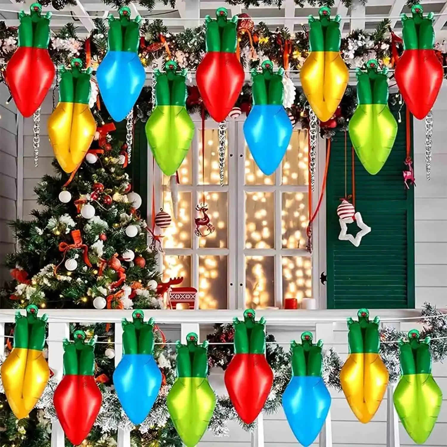 16PC-17-inch-Christmas-themed-color-light-bulbs-with-aluminum-film ...