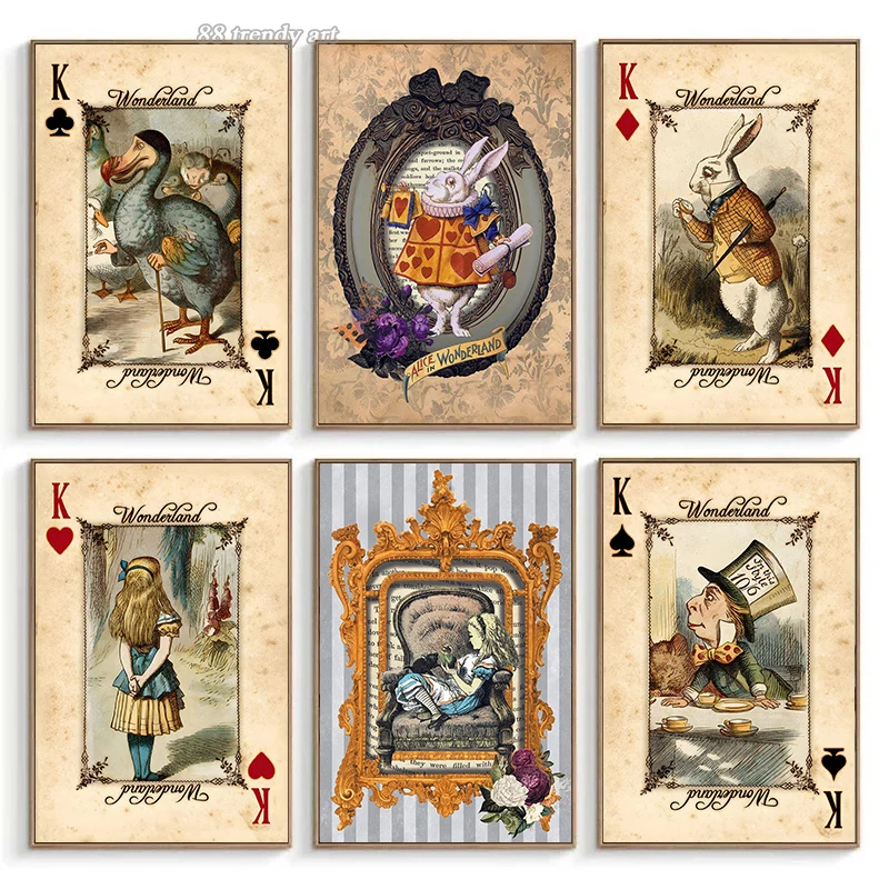 Alice In Wonderland Cards Painting
