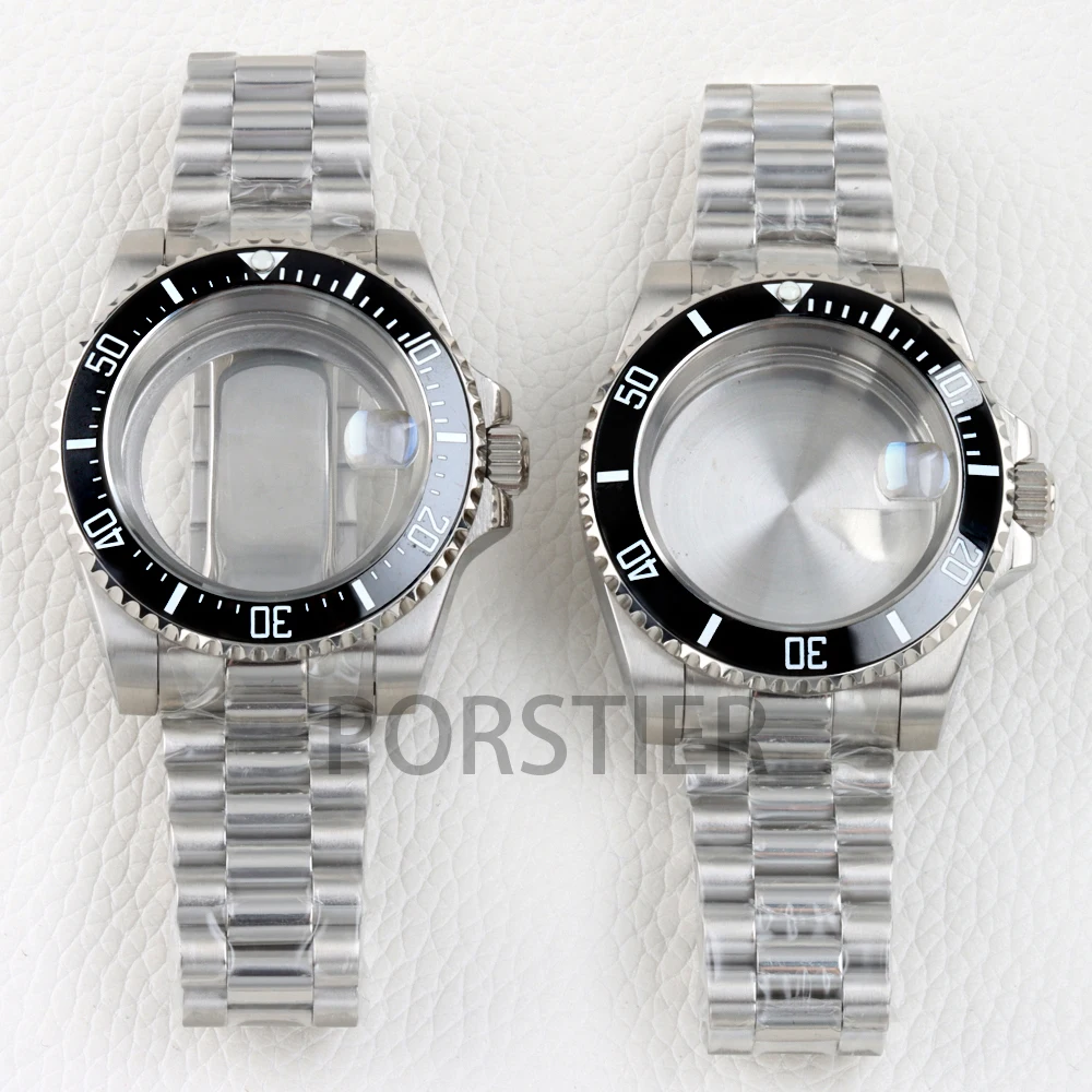 NH35 Watch Case 40mm Stainless Steel Sapphire Glass for Sub NH34 NH35 ...