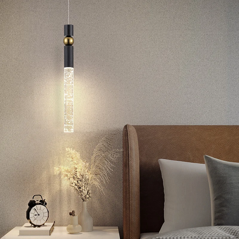 Modern-Crystal-Pendant-Lights-Bedside-Hanging-Light-Home-Decor-Indoor ...