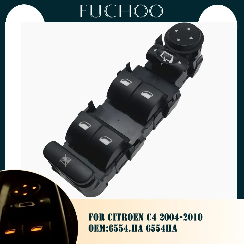 Car Accessories 6554.HA LHD left front door glass lifter switch ...