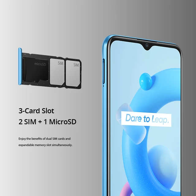 Realme C11 2021 Smartphone 2GB 32GB 6.5” Mini-Drop Fullscreen 5MP Front ...