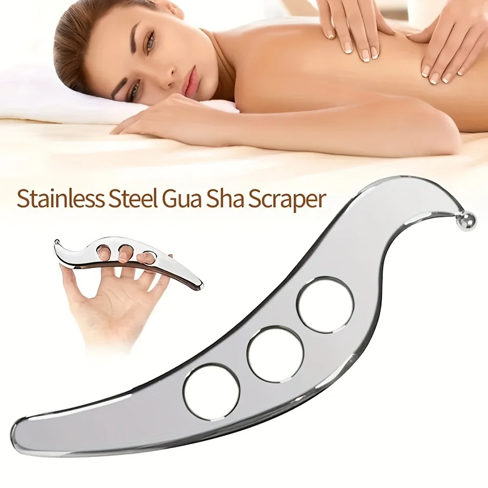 Stainless Steel Gua Sha Massager, Myofascial Release Scraper Physical ...