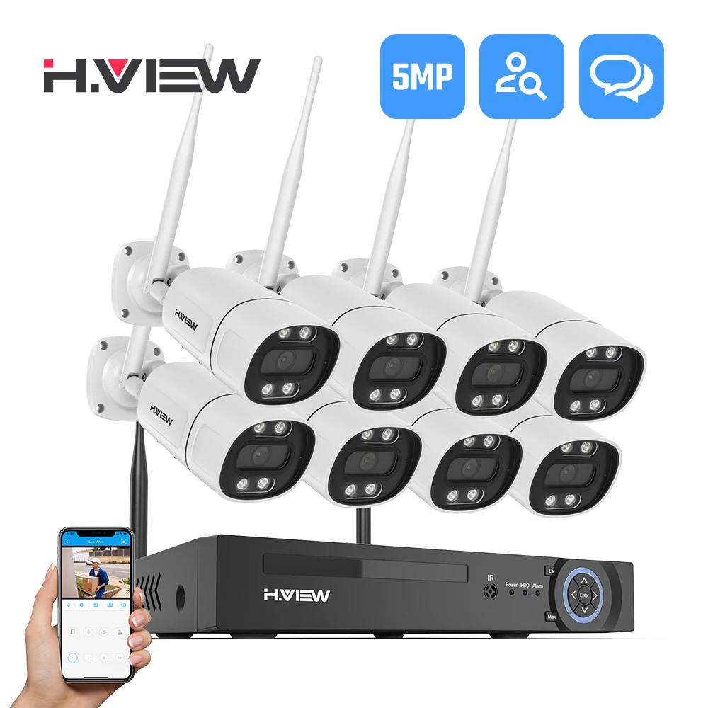 H-view-8CH-5MP-Wireless-2-4GHz-Wifi-Camera-Security-System-CCTV-Camera ...