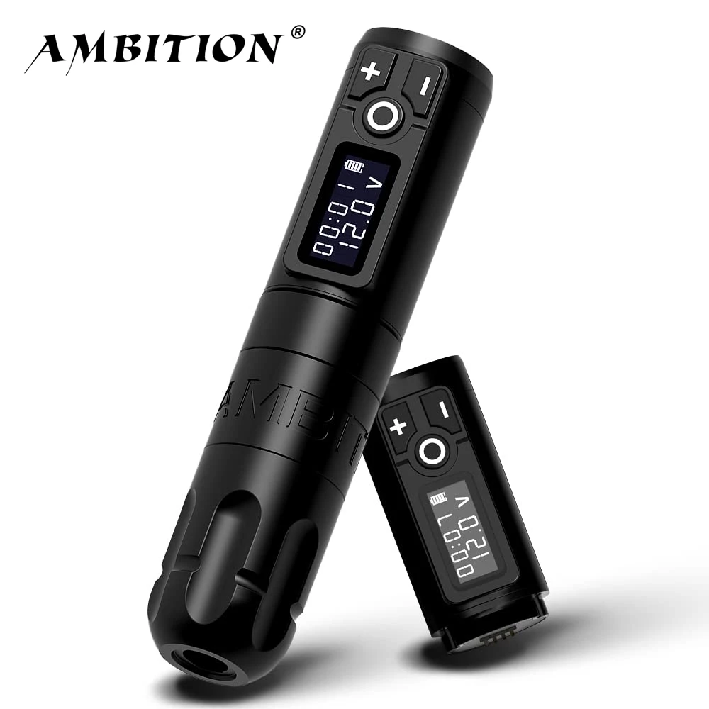 Ambition Soldier Wireless Tattoo Machine Rotary Battery Pen 4.0/4.2mm ...