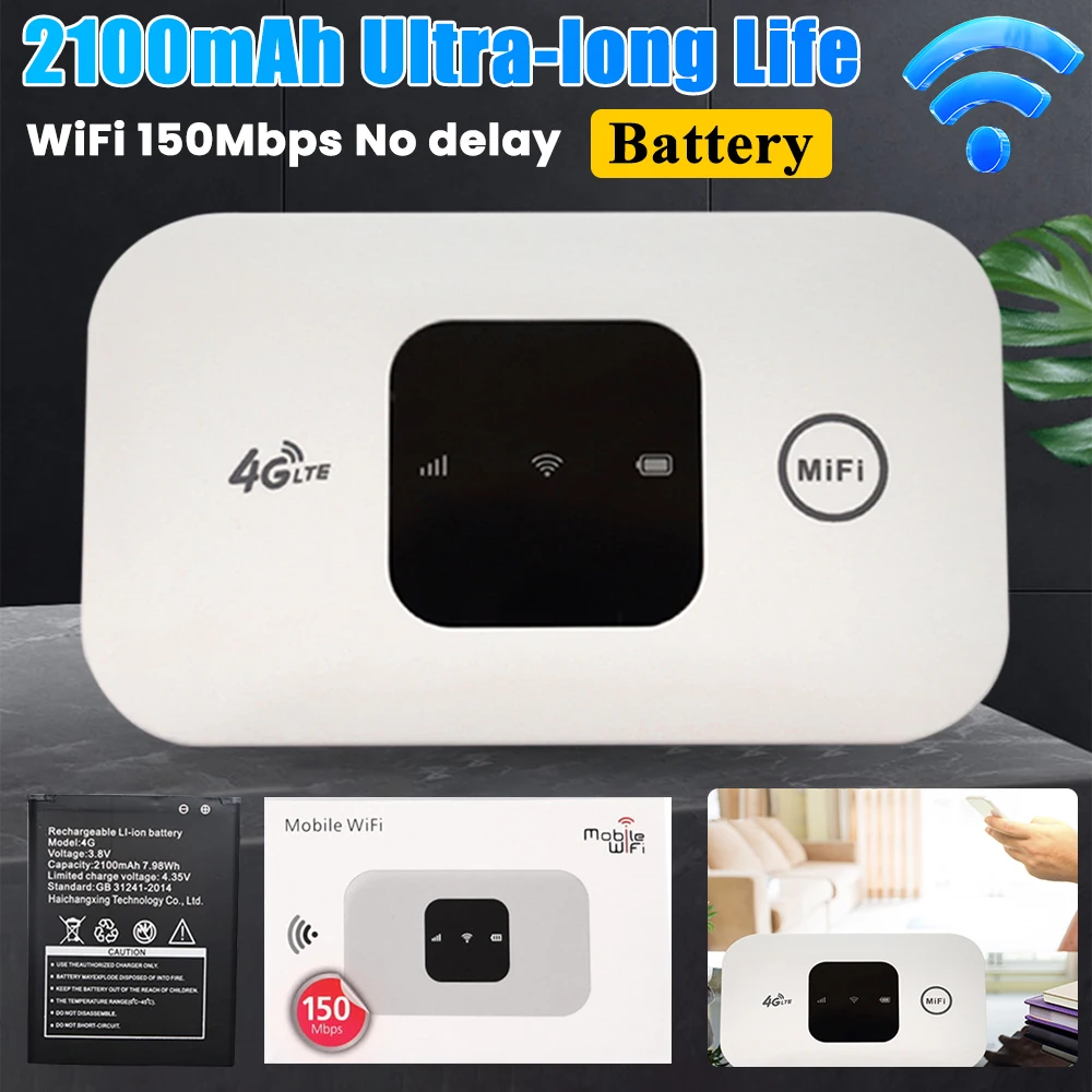 4G-Lte-Router-bezprzewodowy-Wifi-2100mAh-mobilny-Hotspot-z-gniazdo ...