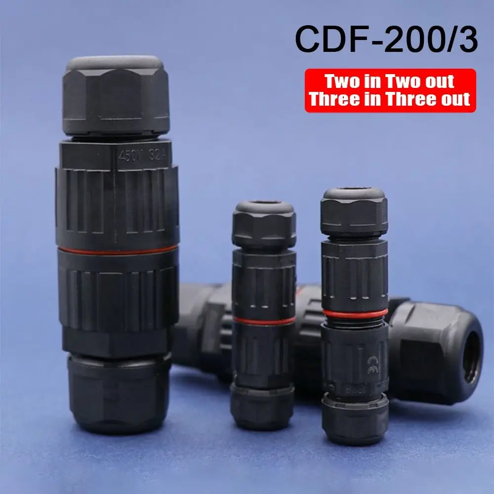 Conector-el-ctrico-impermeable-IP68-Cable-de-2-3-Pines-enchufe-para-exteriores-conector ...