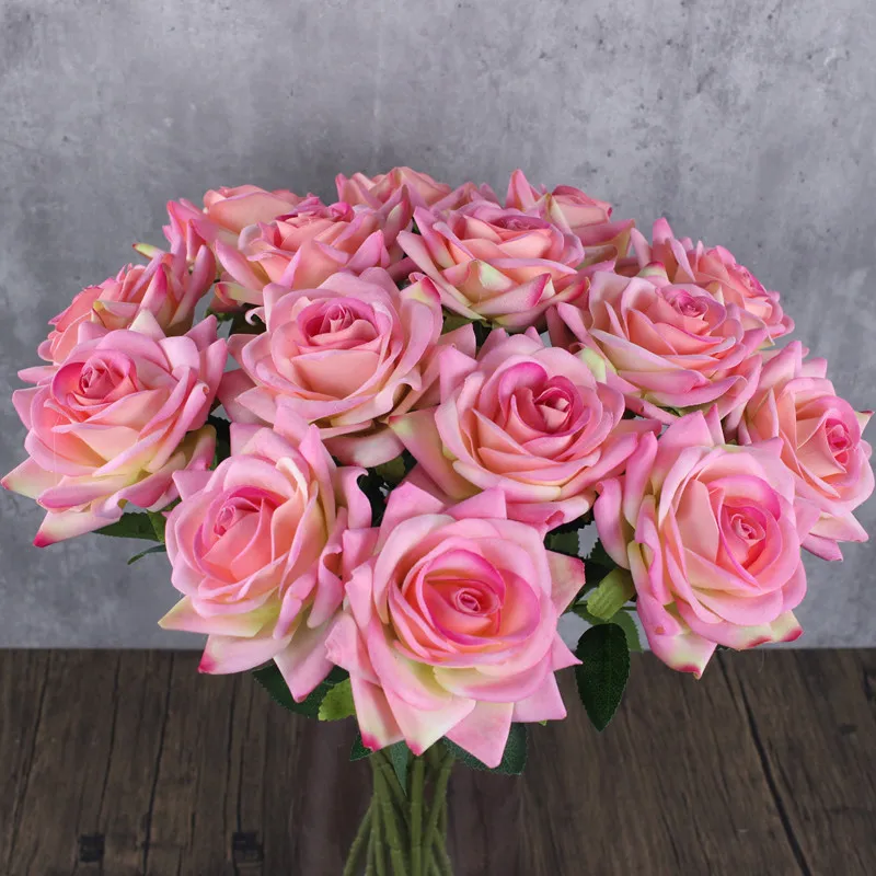 Artificial-Rose-Branch-Velvet-Acacia-Corner-Roses-House-Balcony-Garden ...