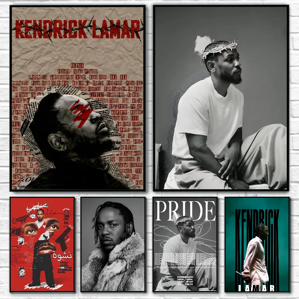 Kendrick lamar rapper cartaz de papel impressão casa sala estar quarto ...