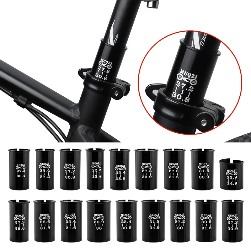 Alloy Bike Seat Post Adapter Shim Aluminum Road MTB Mountain Bicycle ...